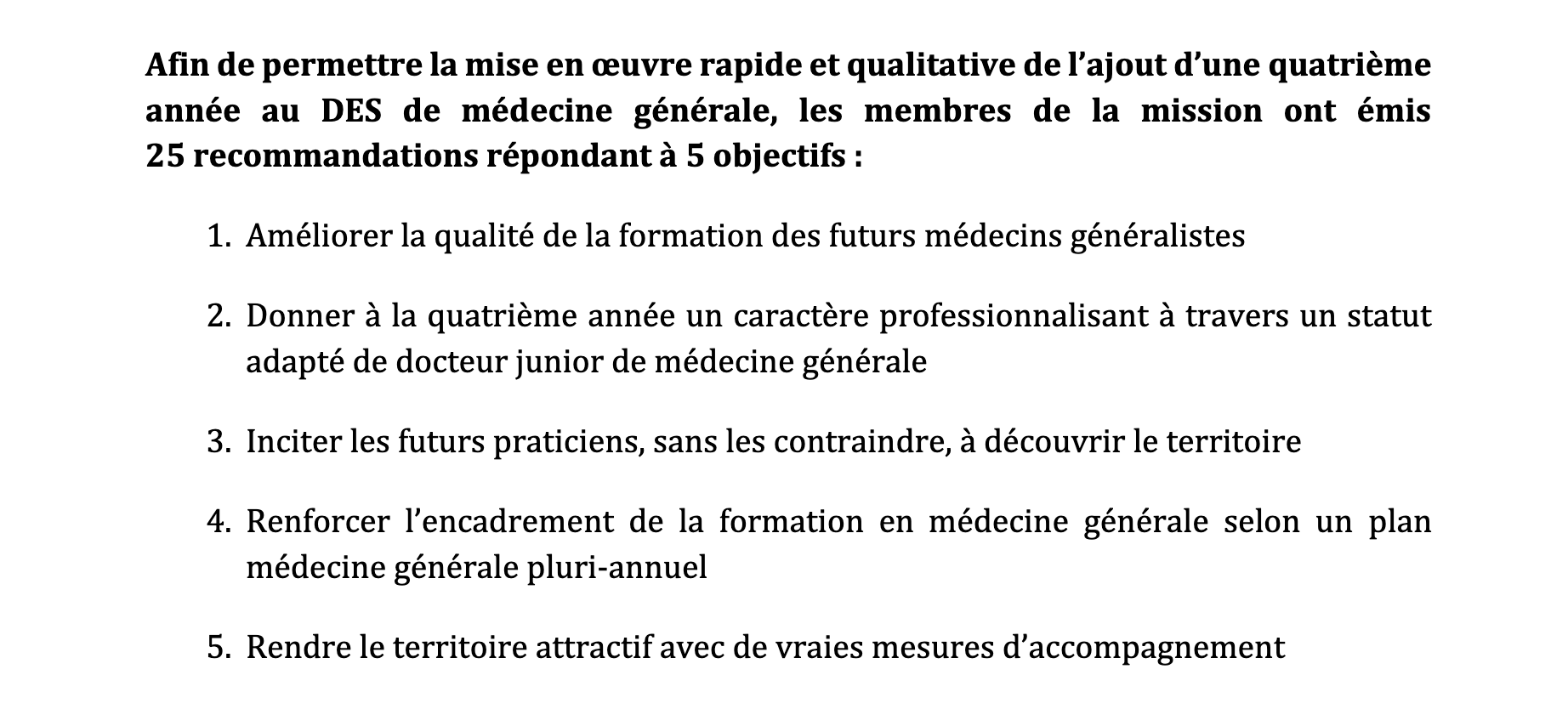 Création d'une quatrième année d'internat de médecine générale - Santé ...